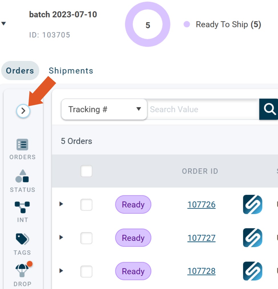 Processing a Data Export (Batches Page)